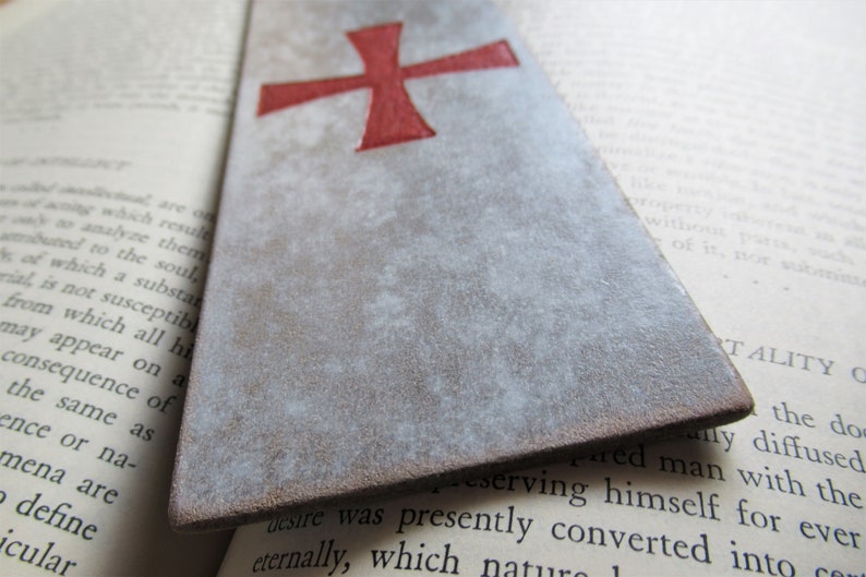 Wooden Templars Hand Painted Bookmark Templar Knights - Etsy