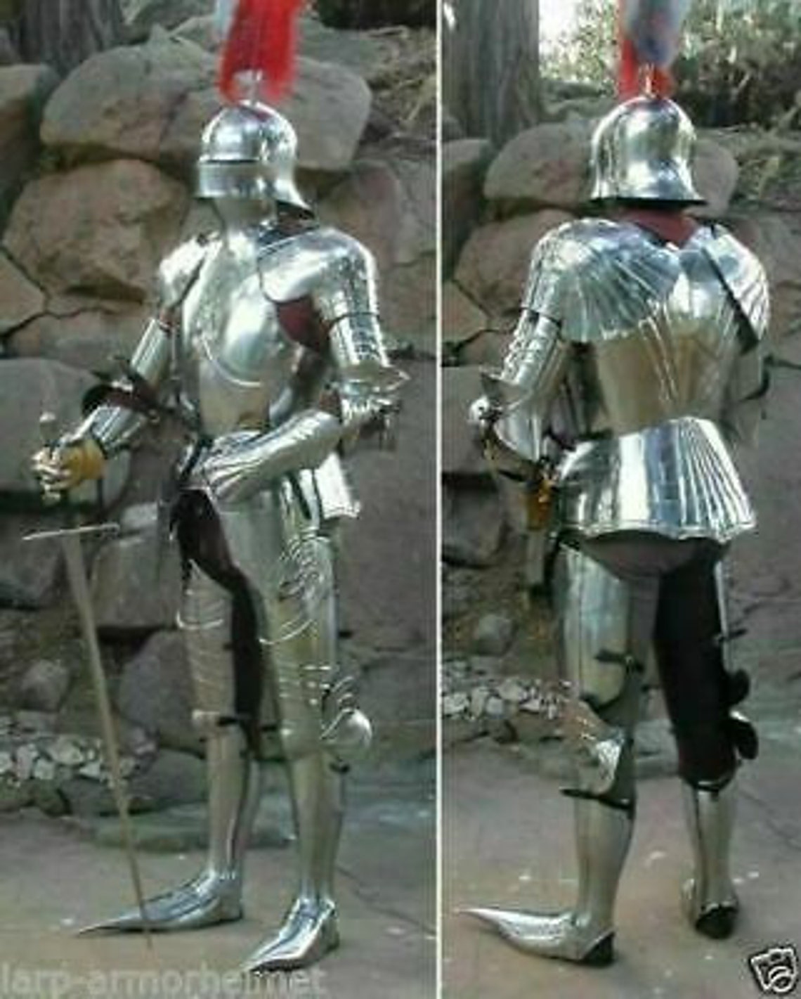 German Gothic Plate Armor 16 century Full Suit of Armor | Etsy
