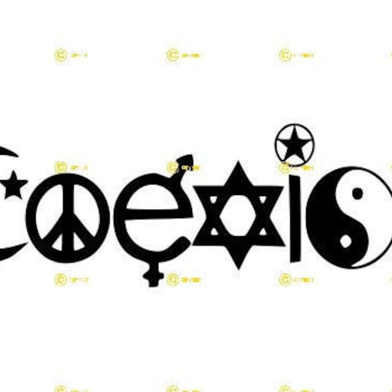 Coexist Sticker - Etsy