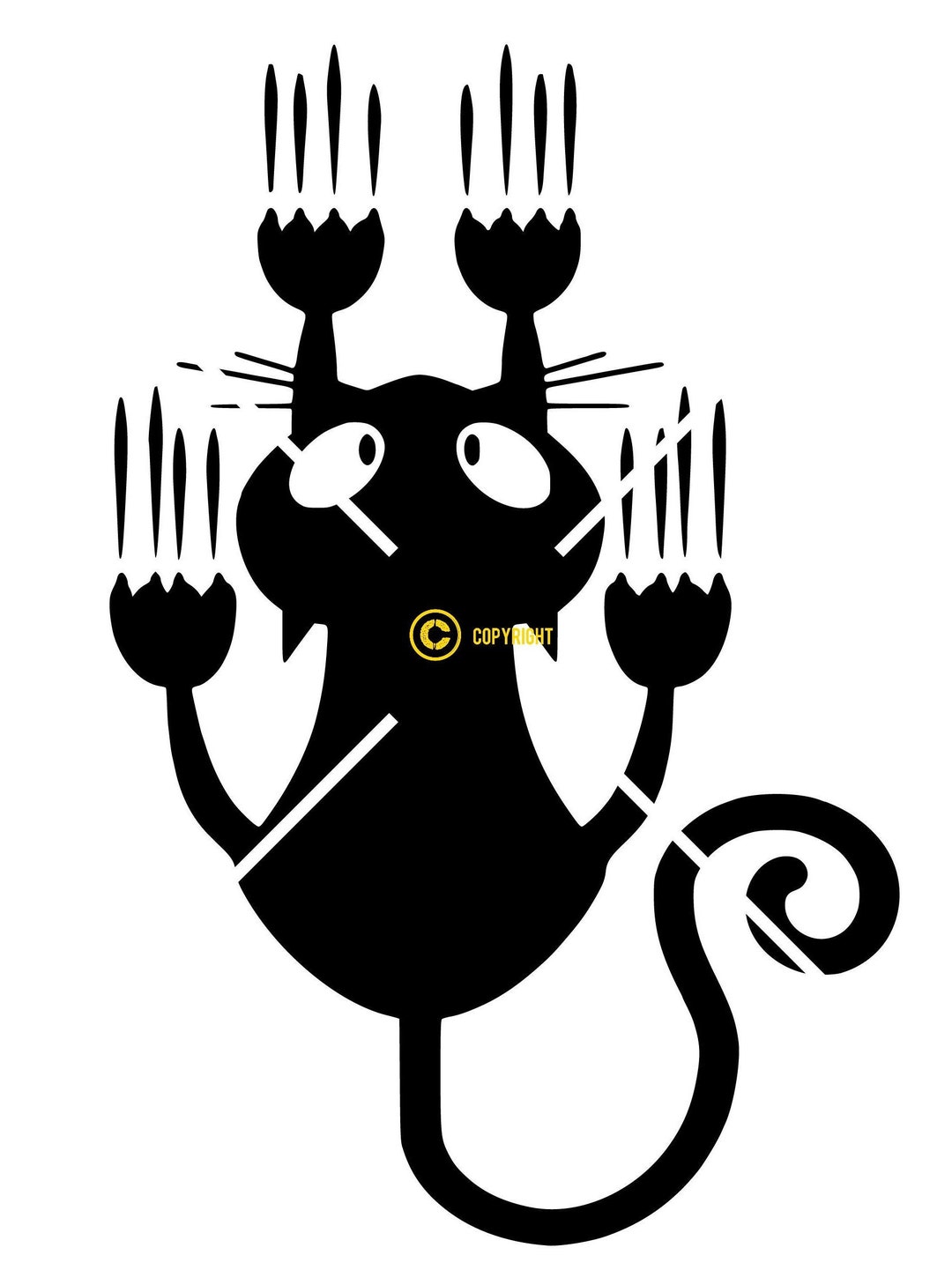 Cat Scratch Digital Image SVG PNG JPG Download Print Cut Sublimate ...