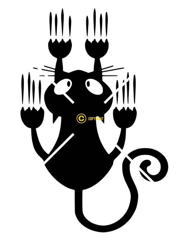 Cat Scratch Digital Image SVG PNG JPG Perfect for Your Cricut | Etsy Canada