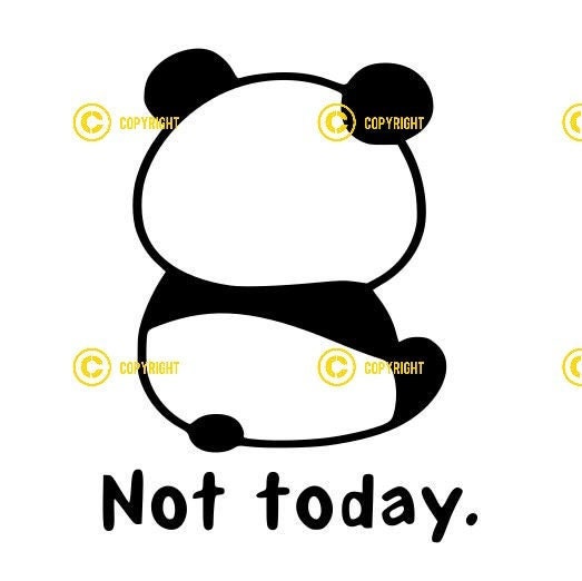 Not Today DIGITAL IMAGE Svg Png Jpg - Etsy