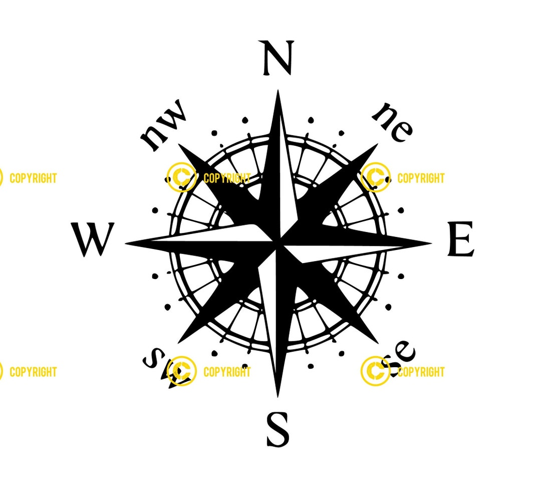 Compass DIGITAL IMAGES Svg Png Jpg Download Print Cut Sublimate Shirts ...