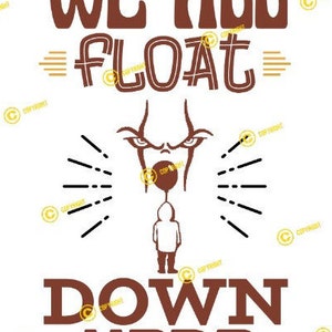 We All Float Down Here 8 Digital Images PNG and SVG of Each Image. IT ...