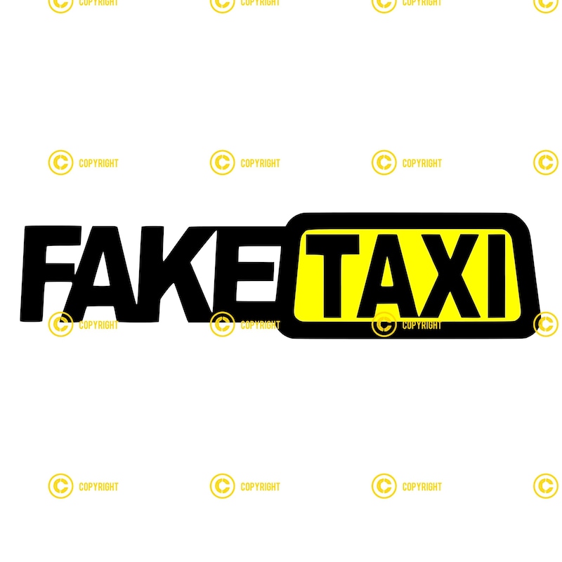 Fake Taxi Sticker for Car - Etsy