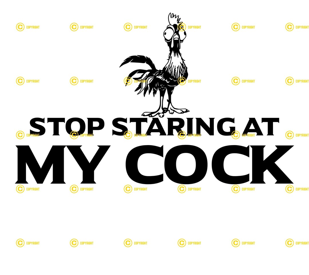 Funny Rooster SVG, Stop Staring, Man Cave Decor (digital Image) - Etsy