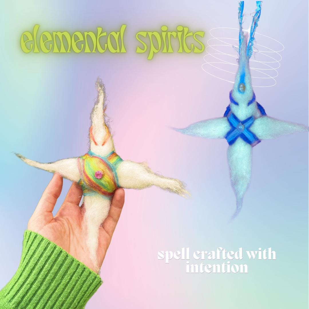 Elemental Spirit Doll: Custom Needle Felt | Ritually Crafted With ...