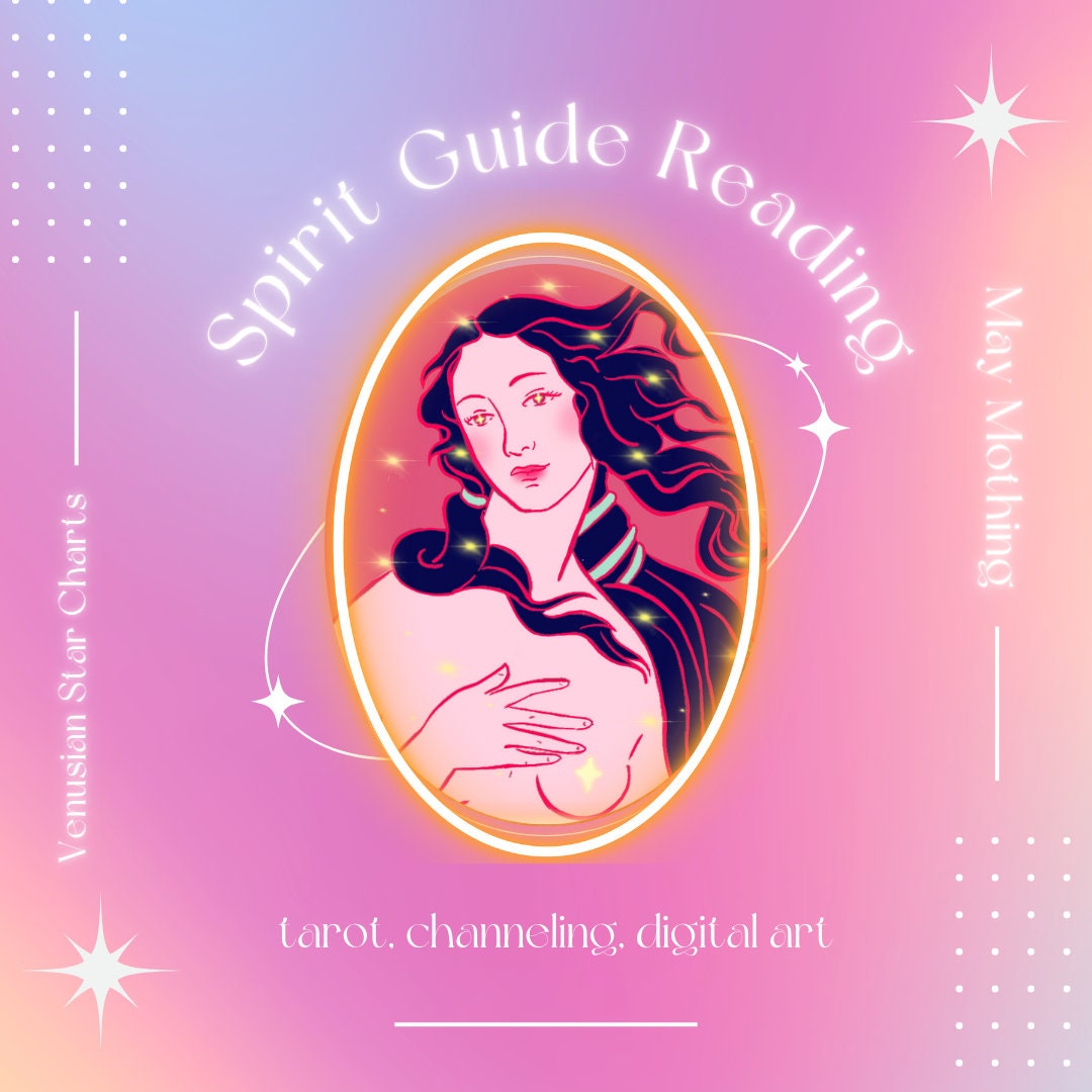 Meet Your Spirit Guide Tarot Reading W/ Custom Digital Art - Etsy