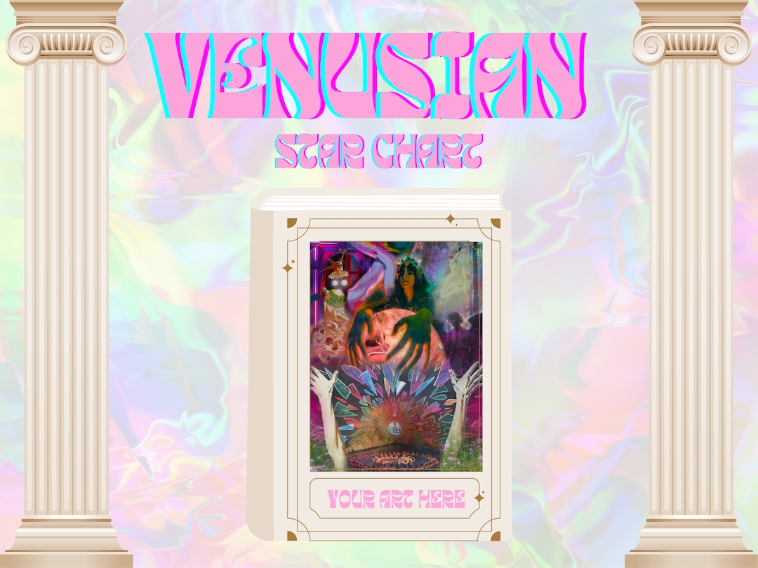 Venusian Star Chart Custom Digital Art Inspired by Your Birth Chart ...