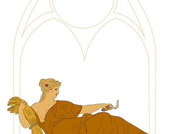 Printable Art Demeter Greek Mythology Goddess of Summer, Spring ...