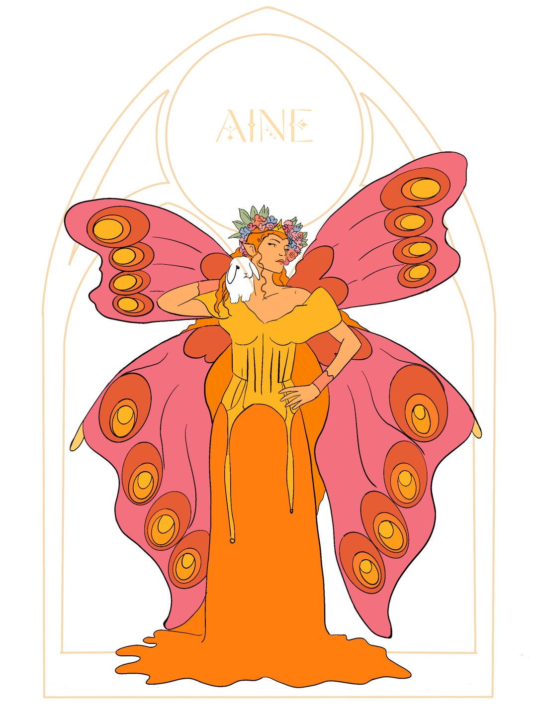 Aine the Fairy Queen: Celtic Goddess 5x7 Print Mythology, Classical Art ...