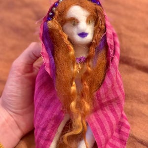 Mini Me Spirit Doll | a Witch's Protection Poppet: Wool Needle-felted ...