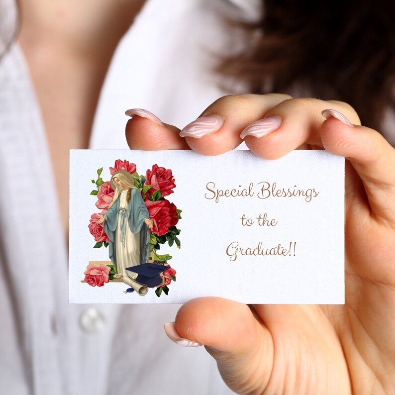 Graduation - Virgin Mary - Lady of Grace - INSTANT Download PNG ...