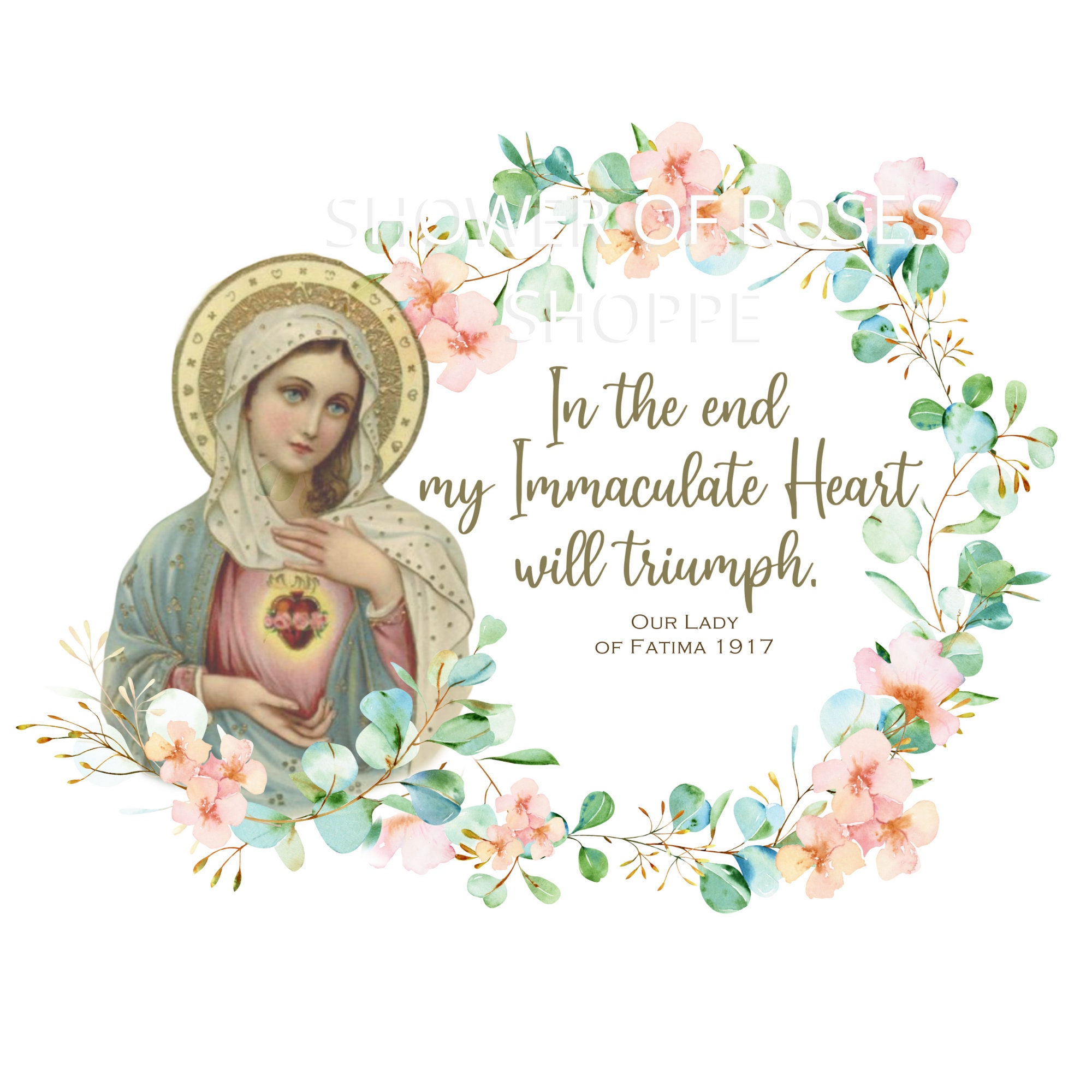 Immaculate Heart Of Mary Clipart