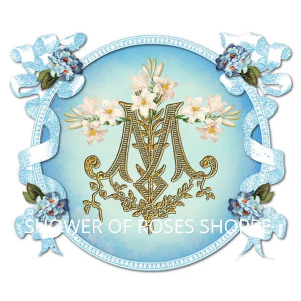 Catholic Marian Svg - Etsy