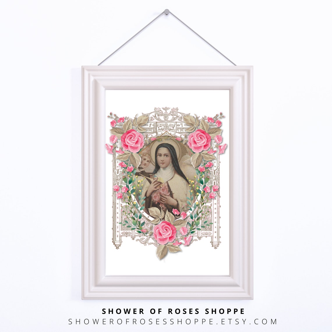 St. Therese Digital Download Catholic Printable St. Therese Graphic St ...