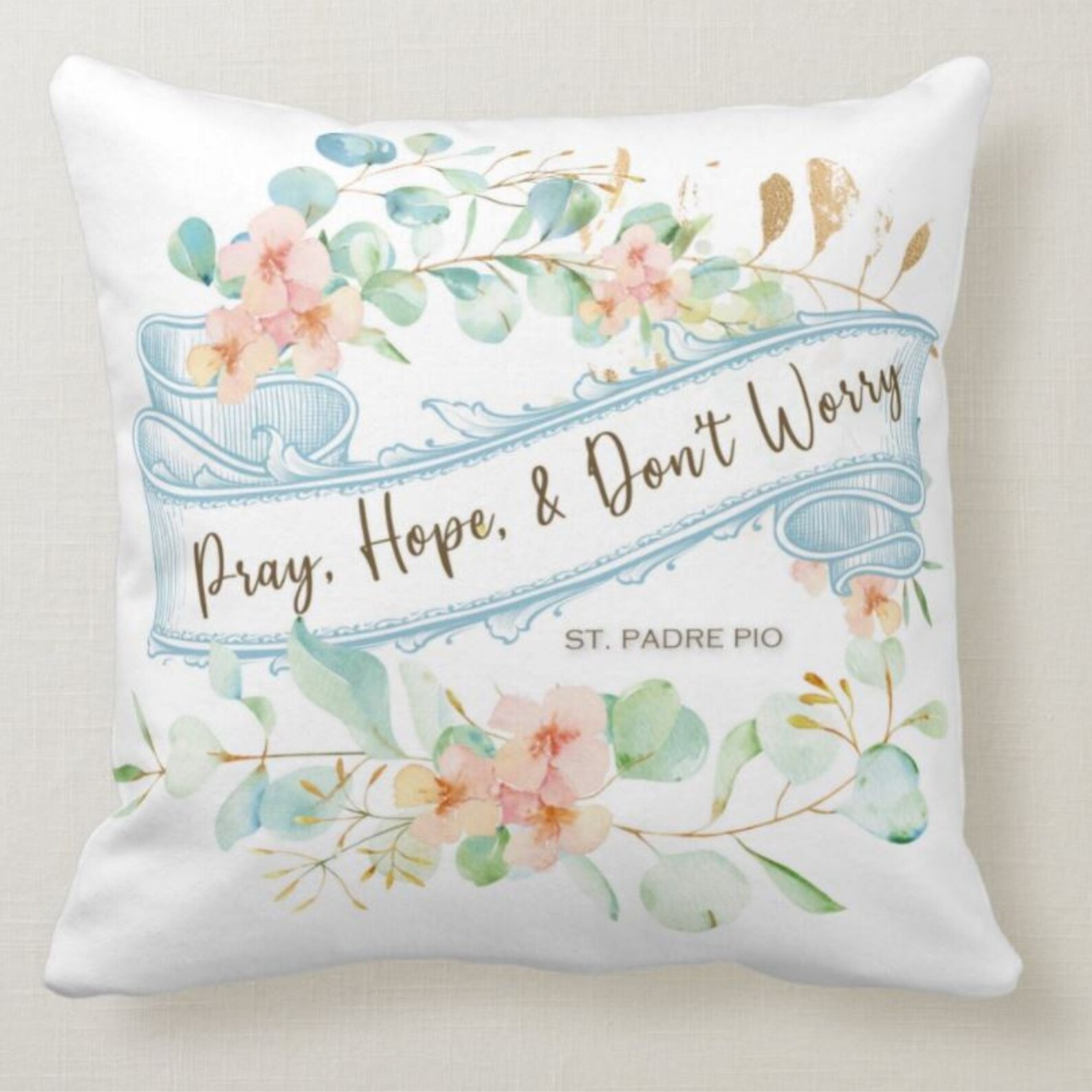 Pray, Hope, & Don't Worry INSTANT DOWNLOAD, St. Padre Pio Clipart ...