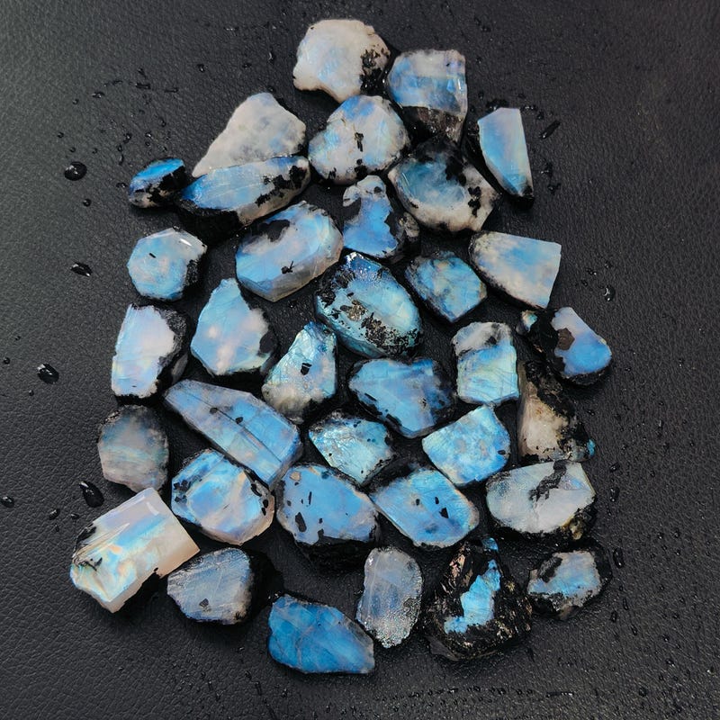 Blue Moonstone Gem Rough - Etsy