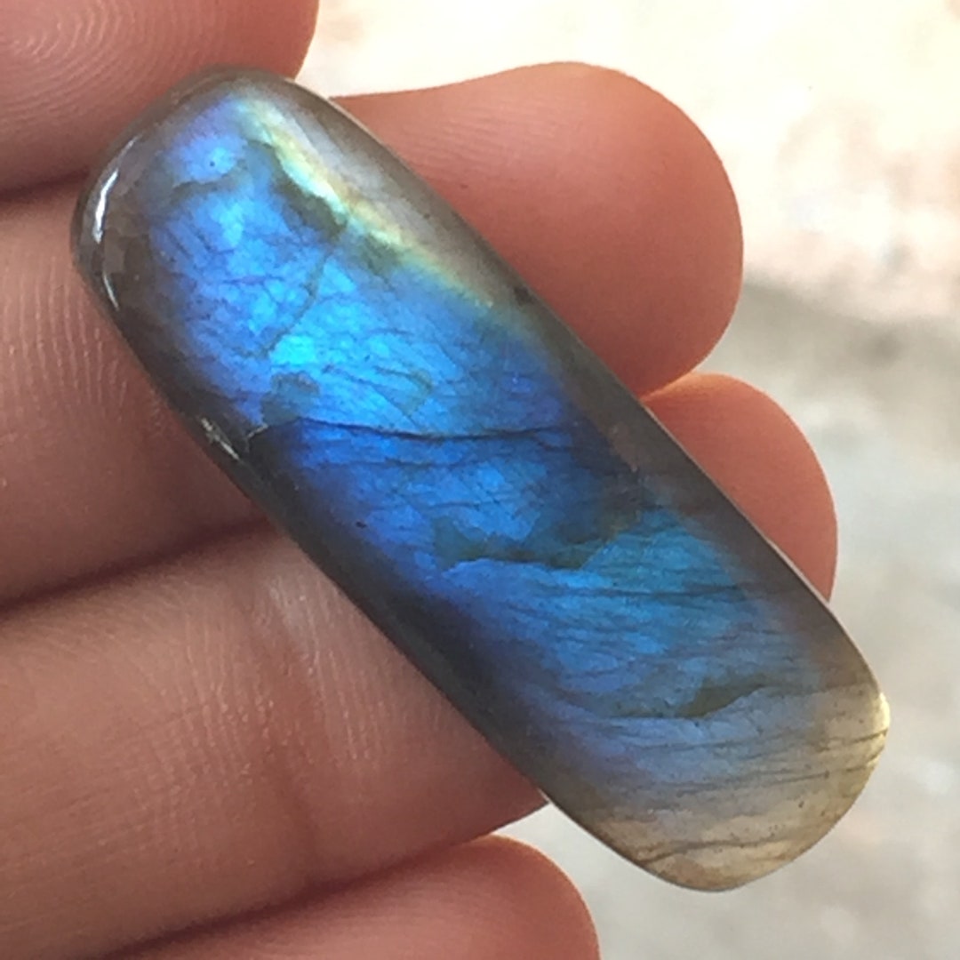 Blue Flashy Labradorite Cabochon Gemstone 100%natural Labradorite ...