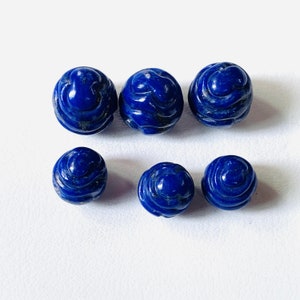 Beautiful Lapis Lazuli Carved Fancy Shape Beads for Jewelry Making ...