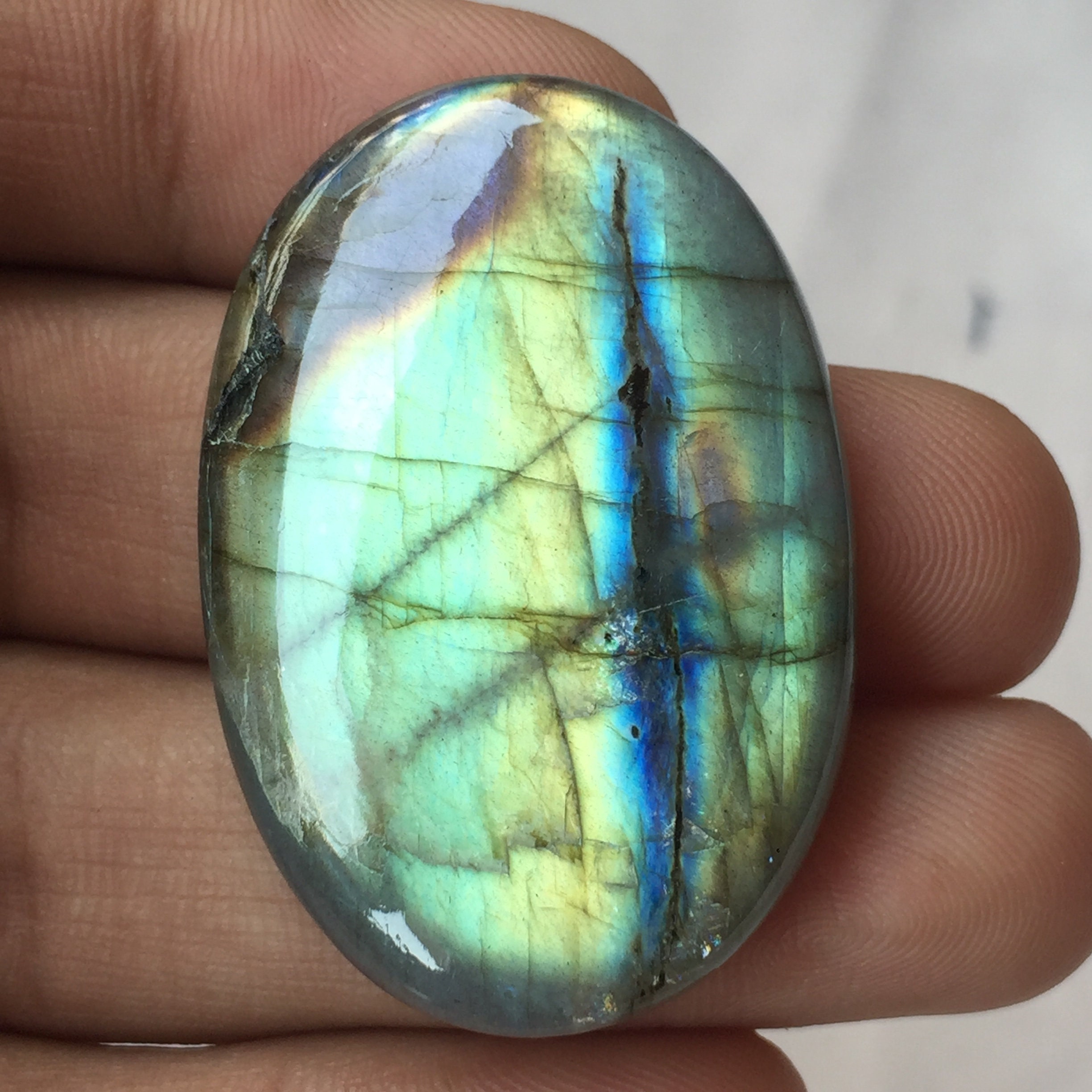 Ultimate Labradorite Cabochon Multi Flashy Handmade Gemstone | Etsy