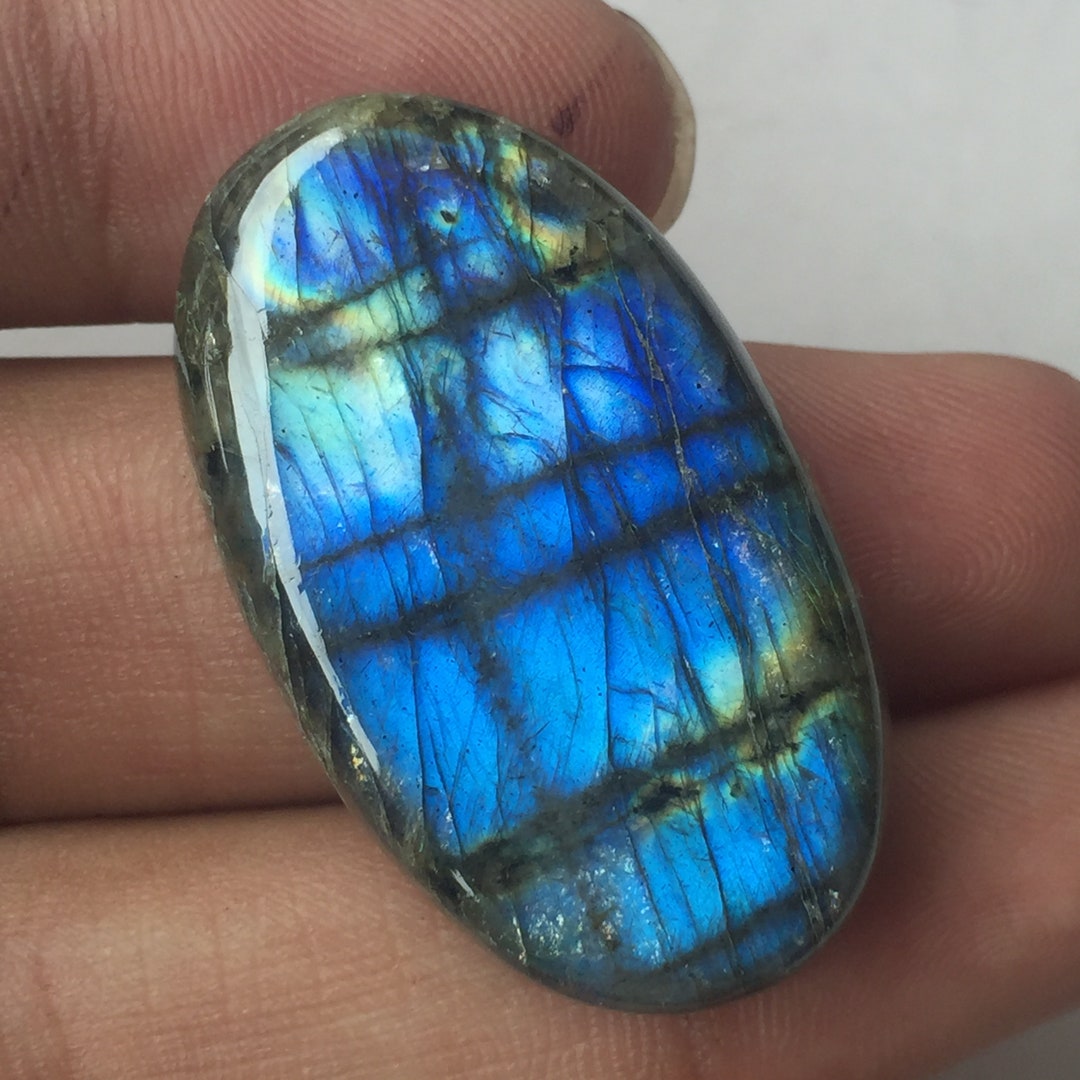 Top Blue Flashy Cabochon Unique Gemstone Huge Labradorite Oval Shape ...