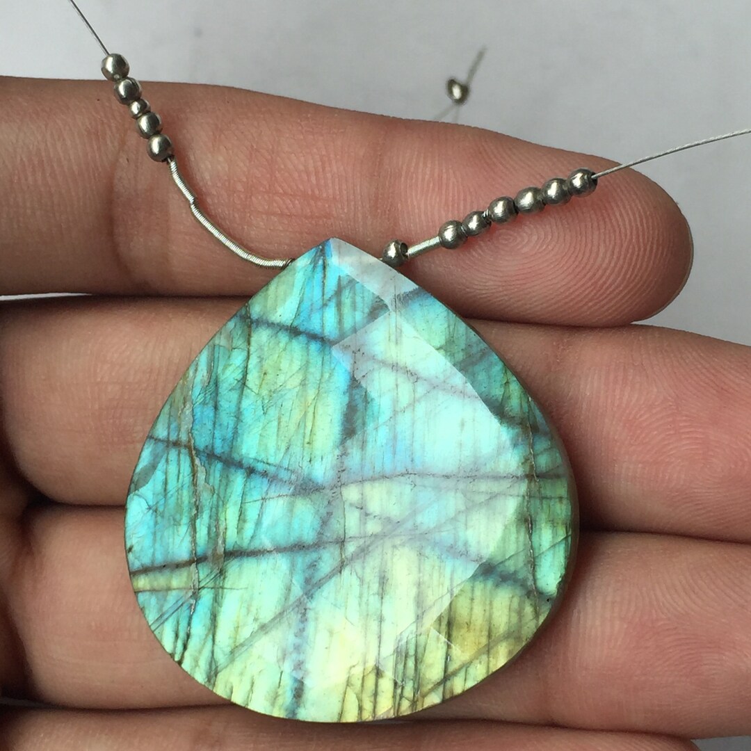 Beautiful Labradorite Briolette Cut Handmade Loose Gemstone Variations ...