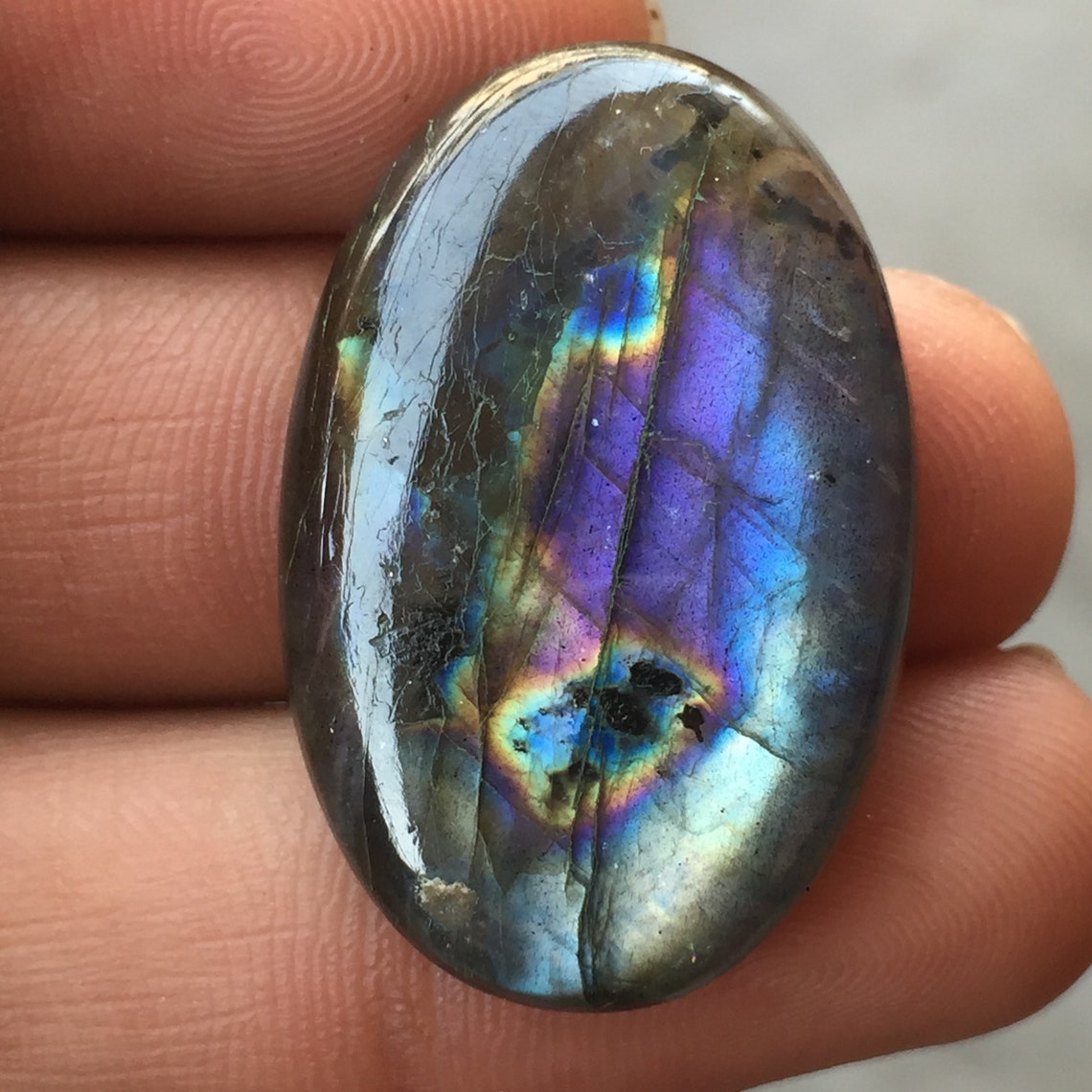 Very Rare Purple Labradorite Cabochon Gemstone Handmade - Etsy