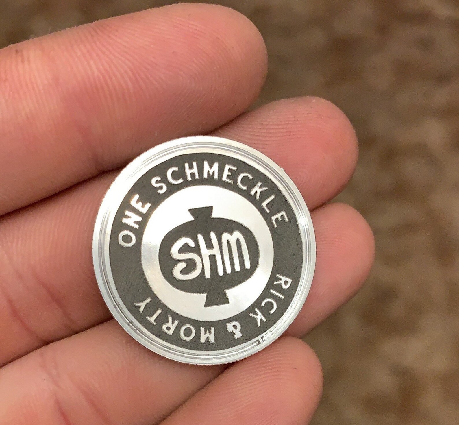 Rick and Morty Schmeckle Cartoon Anime Challenge Coin. Metal | Etsy