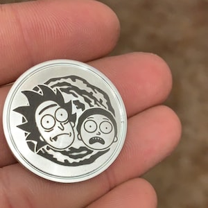 Rick and Morty, Schmeckle Cartoon Anime Challenge Coin. Metal Coin ...