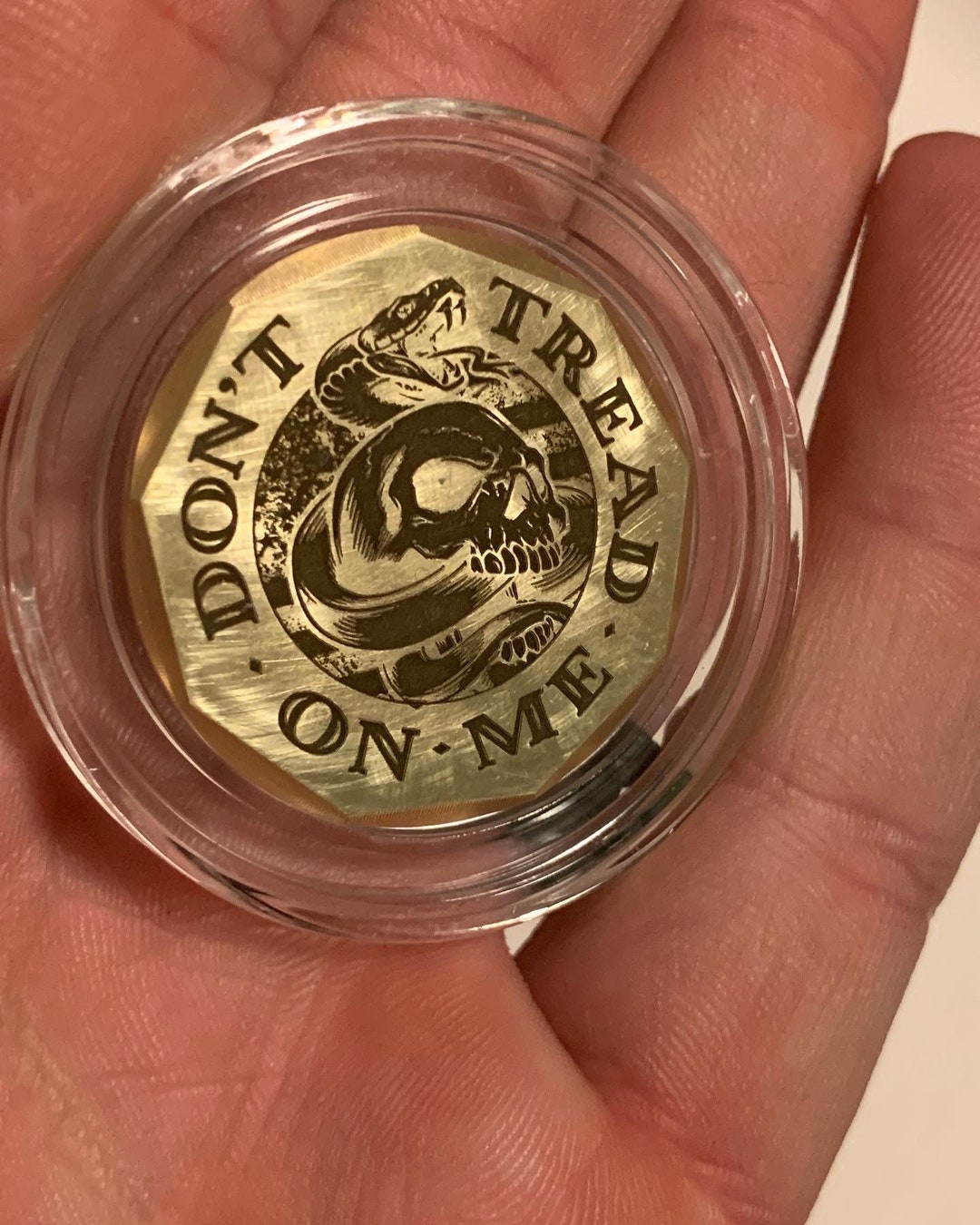 Don’t Tread on Me, 2nd Amendment, 2A, Gadsden Challenge Coin. Metal ...