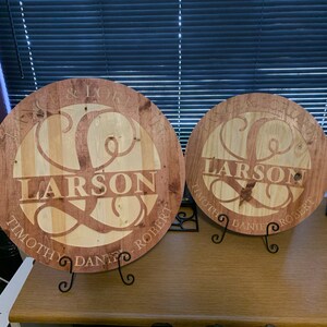 Customizable Monogram Name Plaque, Names, Dates Fully Custom Mothers ...