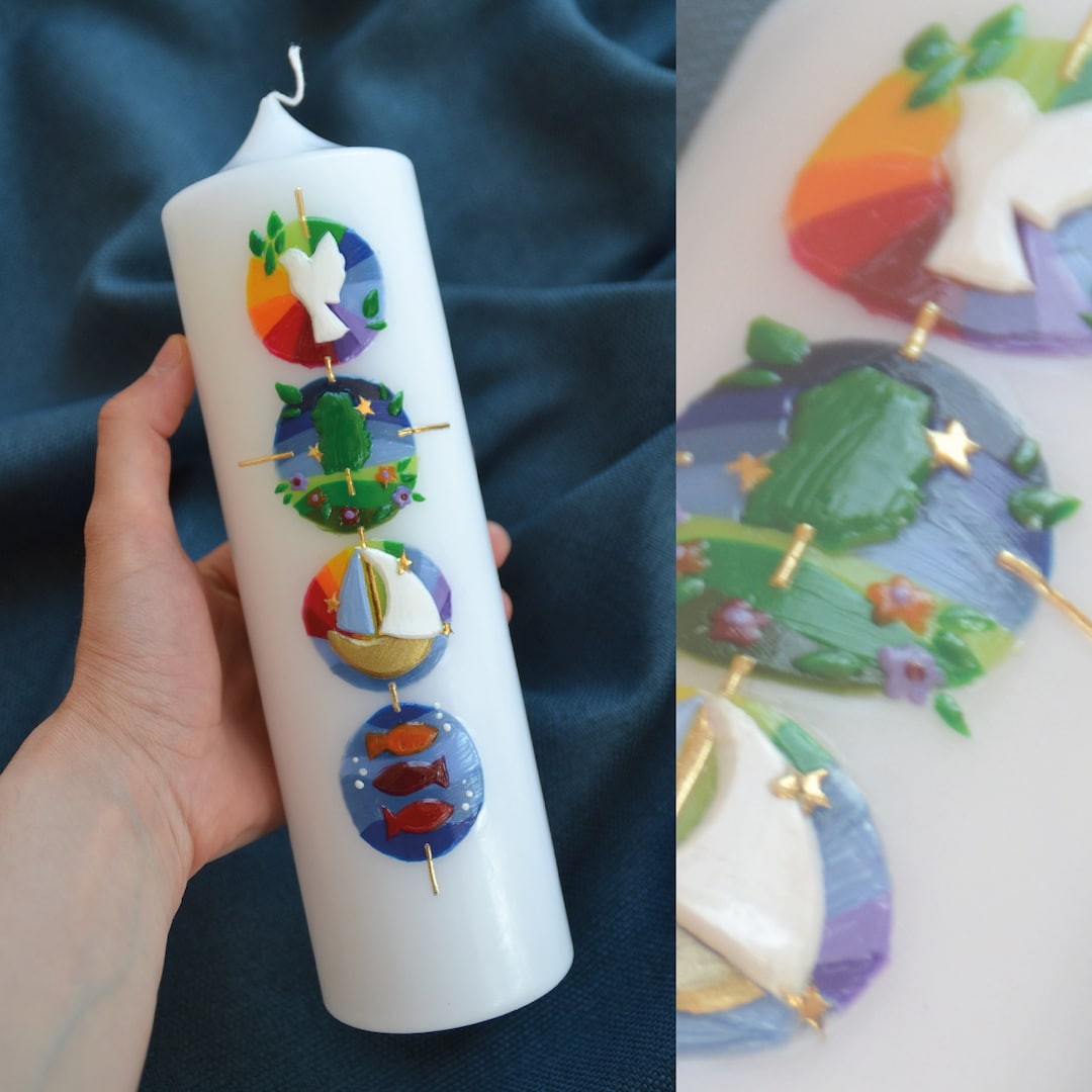 Baptism Motif symbols on Mosaic 25x7cm - Etsy