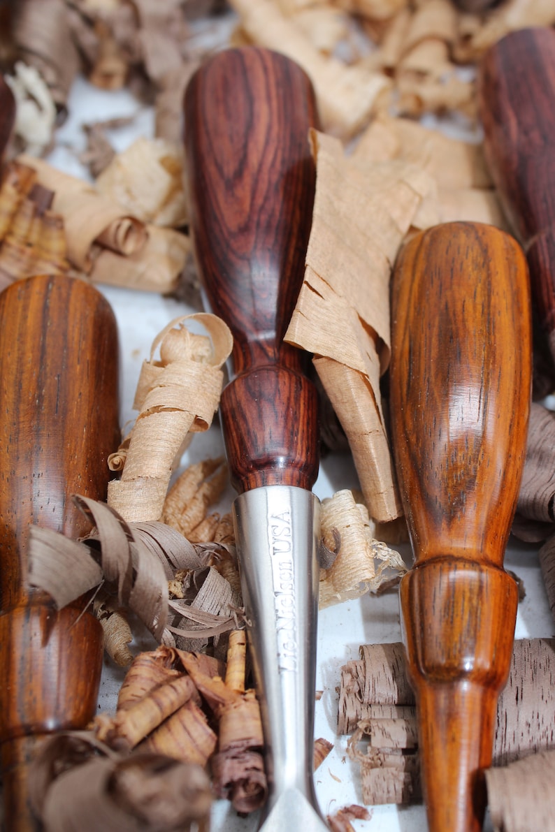 Custom Made Cocobolo Socket Chisel Handles for Lie Nielsen and Stanley ...