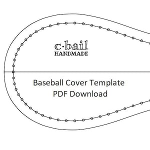 Baseball Cover Template, PDF Pattern Download - Etsy