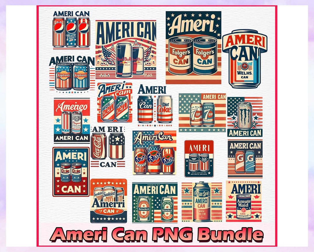 Ameri Can Png, 4th of July Png, America Png, Independence Day Png, Patriotic Png, USA Flag Png ...