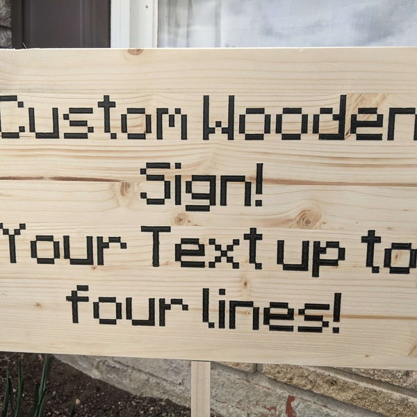 Minecrafts Sign - Etsy