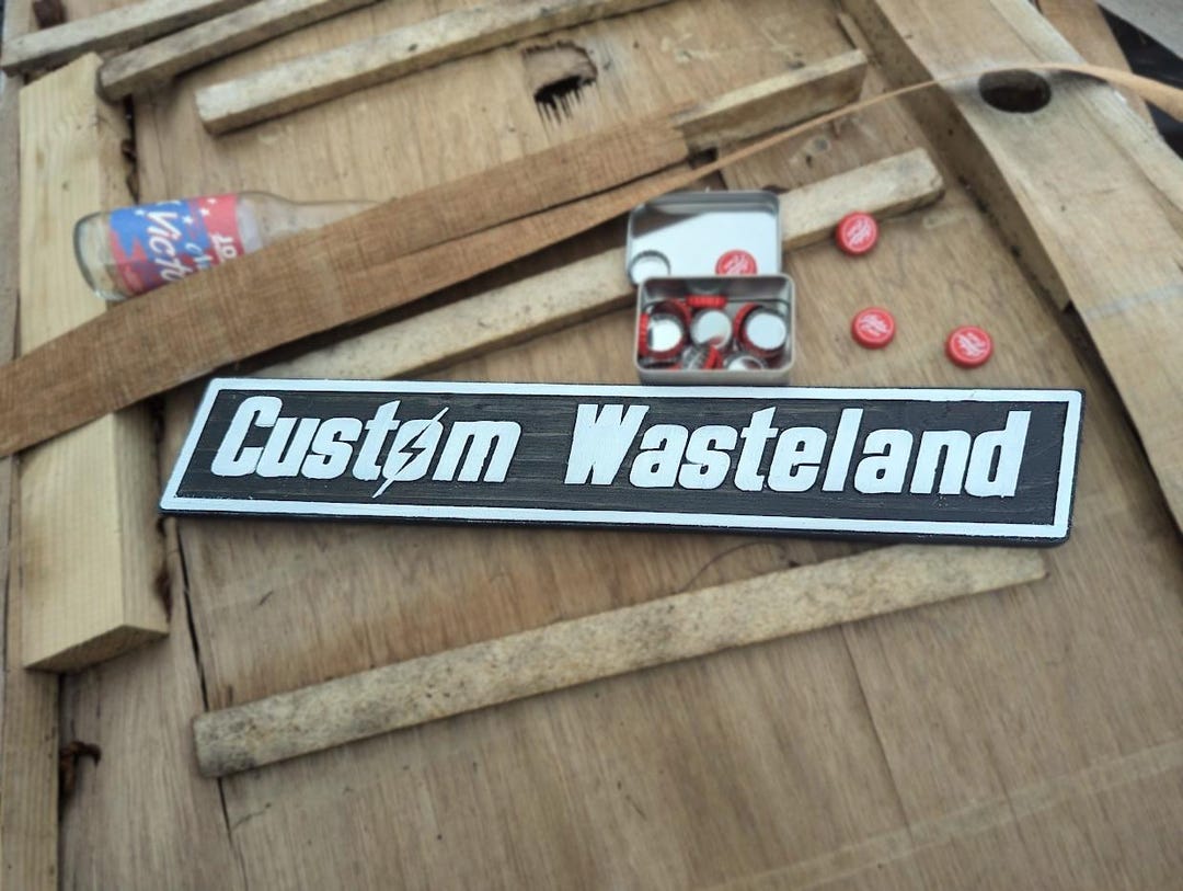 Custom Wooden Fallout Sign - Etsy