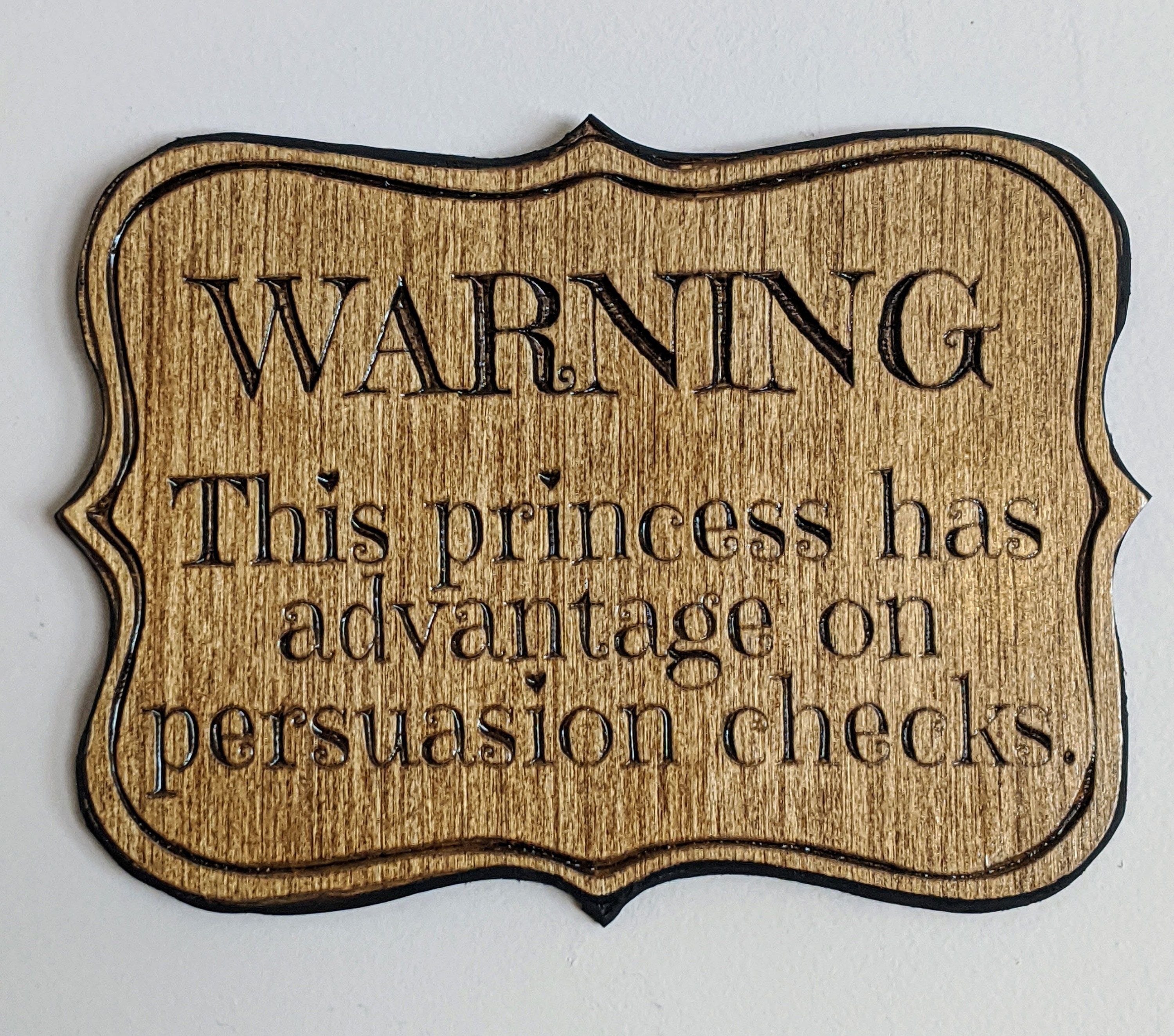 Persuasive Princess Sign | Etsy