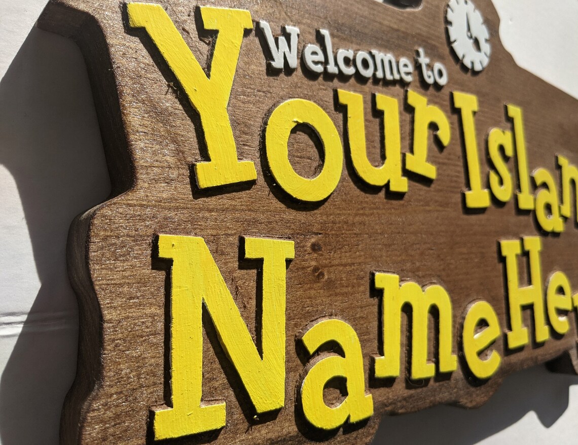 Welcome to My Island Sign - Etsy
