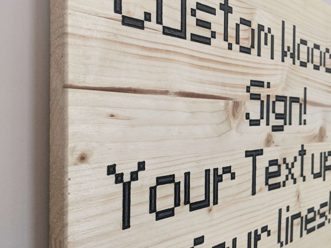 Realistic Custom Minecraft Sign - Etsy