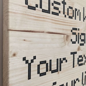 Realistic Custom Minecraft Sign - Etsy