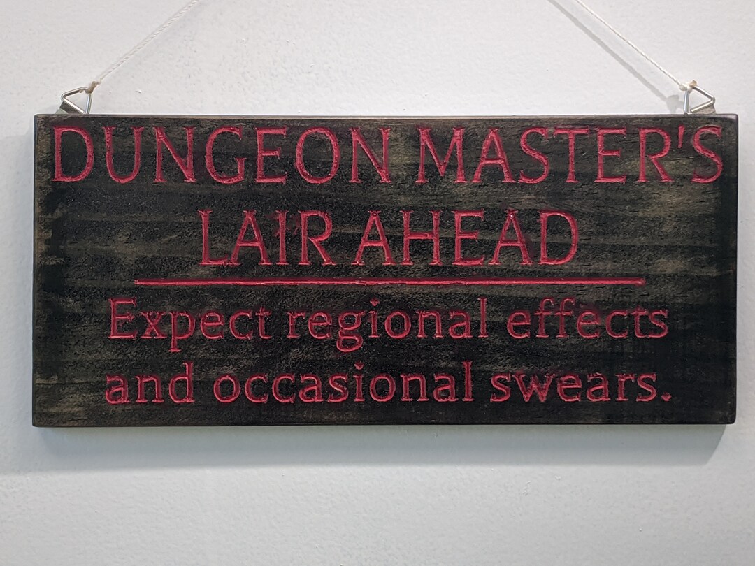 Dungeon Master's Lair Sign - Etsy