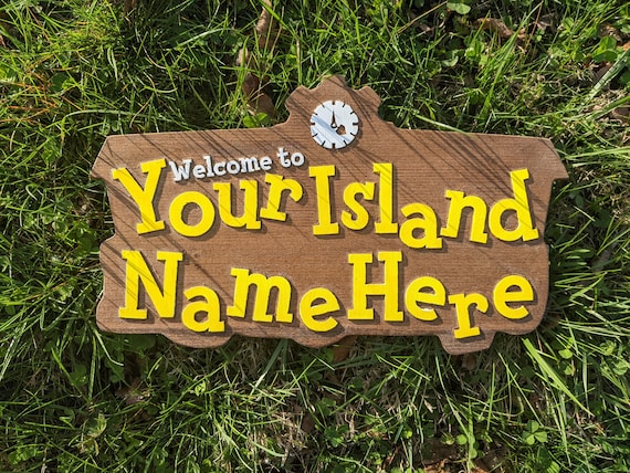 Welcome to My Island Sign - Etsy