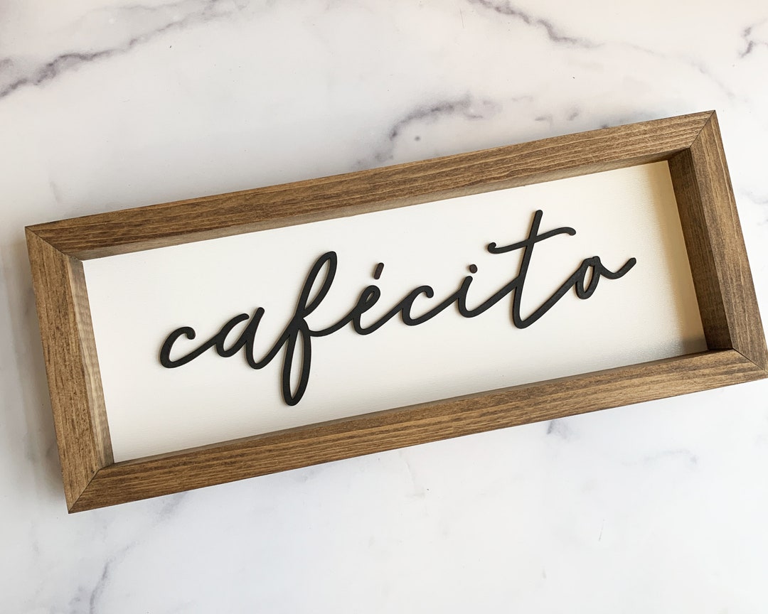 Cafecito Coffee Bar Sign Cafecito Sign Coffee Sign Kitchen - Etsy