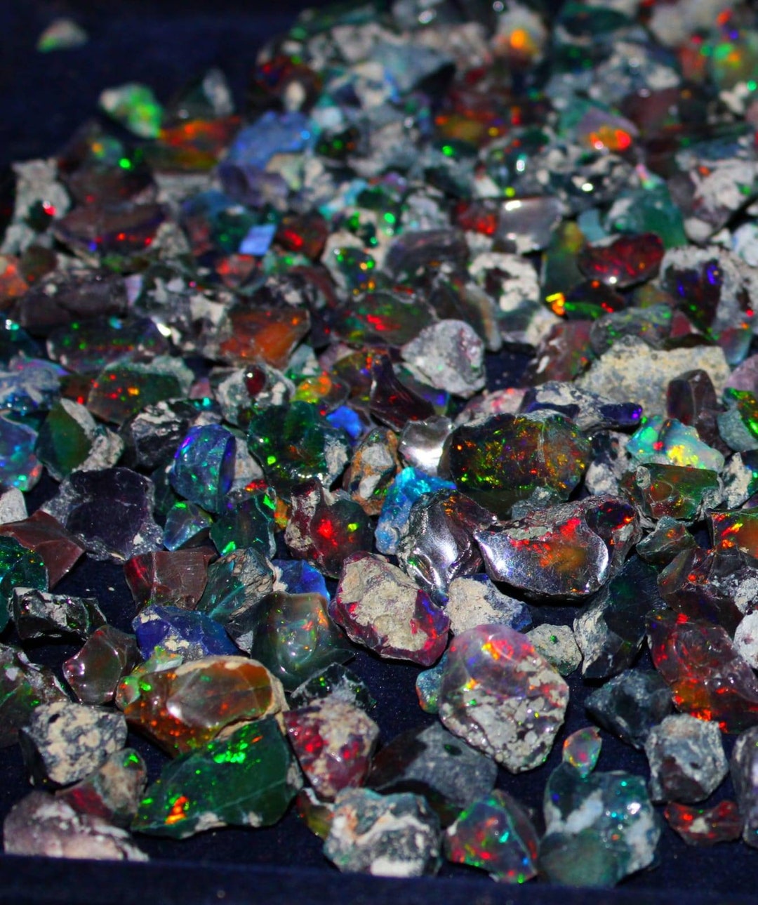 Natürlicher schwarzer äthiopischer Opal roh schwarzer Opal - Etsy ...