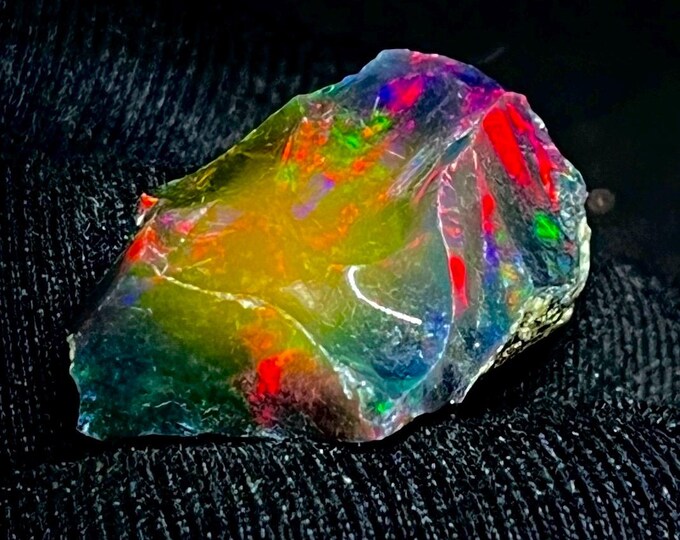 Raw Black Opal - Natural Black Opal Crystal - Ethiopian Opal -dry Raw ...