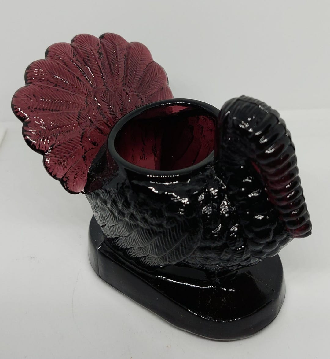 Amethyst Glass Turkey by Mosser - Etsy