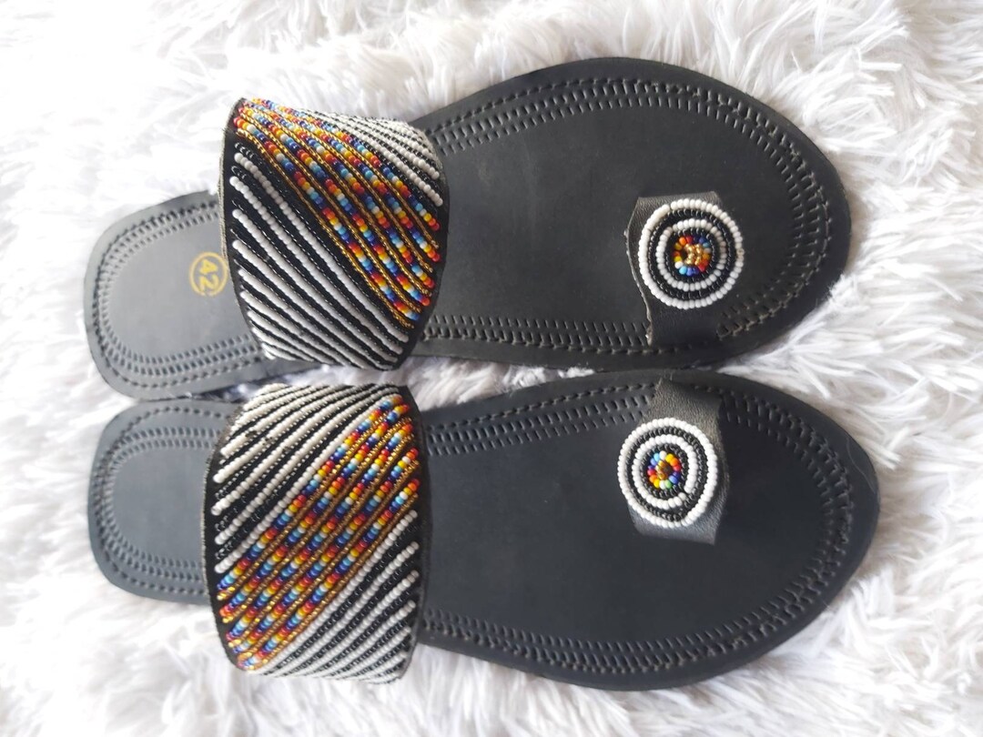 African Leather Sandalsmaasai Sandals Leather Etsy