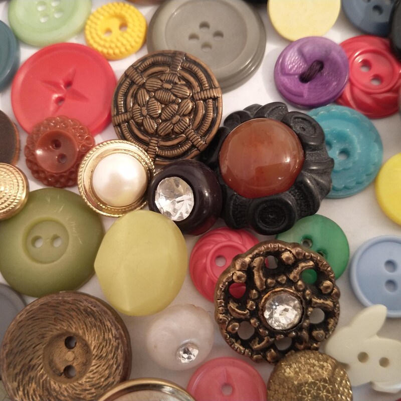 Large Antique Buttons - Etsy